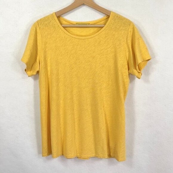 cut loose | Tops | Cut Loose Linen Blend Short Sleeve Tee Slub Knit ...